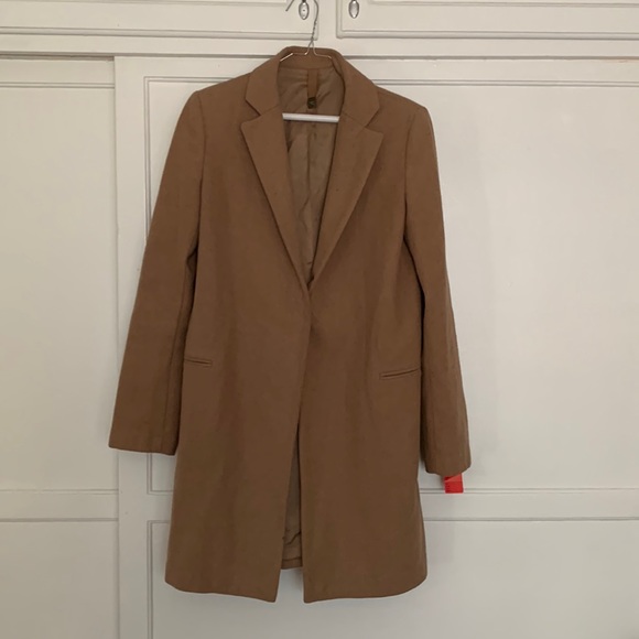 Mango | Jackets & Coats | Mng Suit Womens Camel 52 Wool Walker Coat Xs ...
